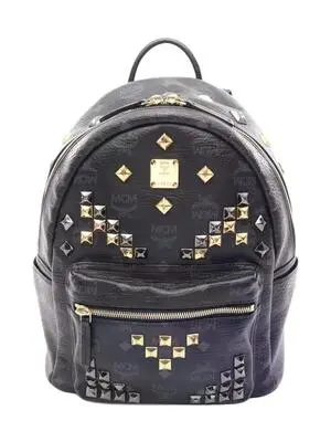 Mcm 2010s Stark Visetos Backpack - Black