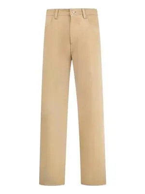 NAHMIAS Suede Trousers - Neutrals