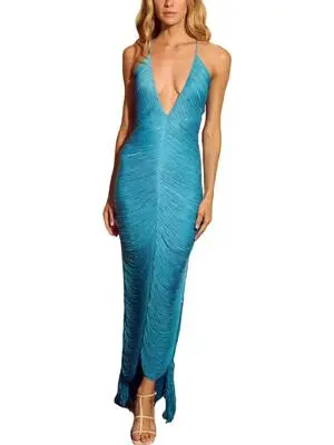 BLESS Mare V-neck Maxi Dress