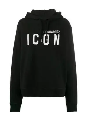 Dsquared2 Icon Cotton Hoodie - Black