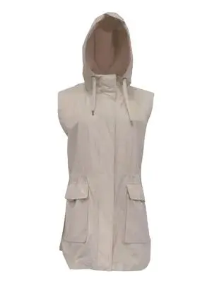 Brunello Cucinelli Hooded Vest Jacket - Neutrals