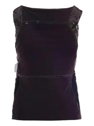 P.a.r.o.s.h Sequin-embellished Floral-pattern Top - Orange