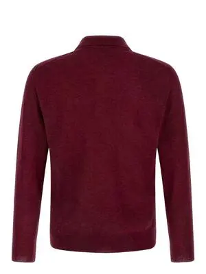 ZANONE Long-sleeve Polo Shirt - Red