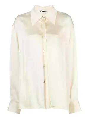 JIL SANDER Long-sleeve Buttoned Shirt - Neutrals
