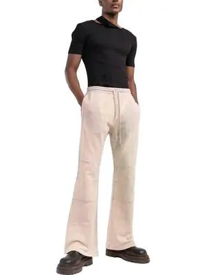 Off-White Laundry Panelled Cotton Track Pants - Neutrals