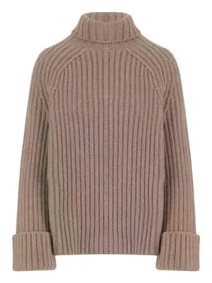 Malo Ribbed-knit Roll-neck Sweater - Neutrals