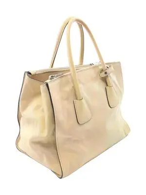Prada 2000s Triangle Logo 2-way Tote Bag - Neutrals