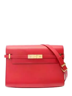 Saint Laurent 2010s Manhattan Shoulder Bag - Red