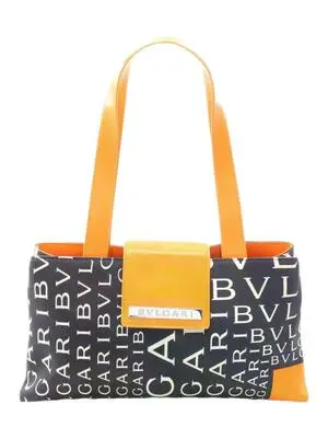 BVLGARI 2000s Logomania Tote Bag - Black