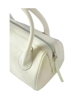 SKYTOS Mini Virginia Pebbled Leather Tote Bag - White
