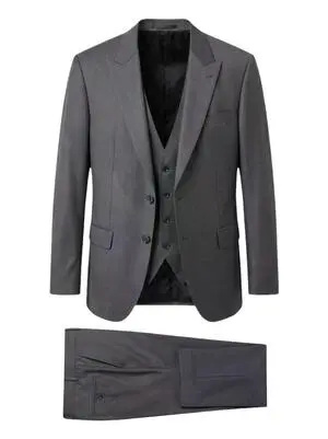 BOSS Peak-lapels Three-piece Suit - Grey