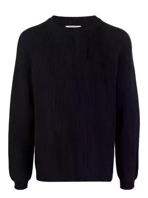Woolrich Ribbed-knit Crew-neck Jumper - Blue