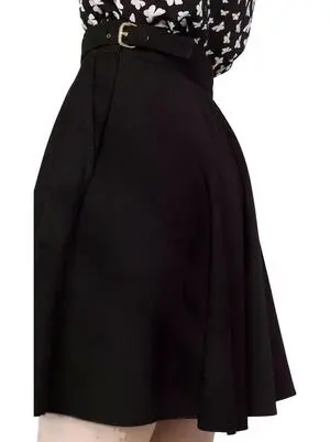 Red Valentino Side-buckled Mini-skirt - Black