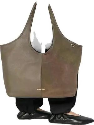 Michael Kors Large Henly Paneled Tote Bag - Green