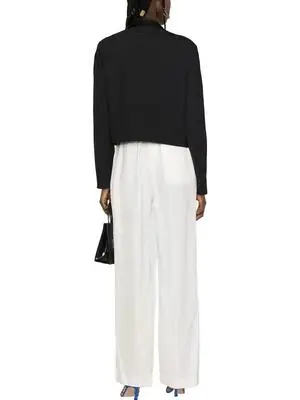 Off-White Single-breasted Cropped Blazer - Black