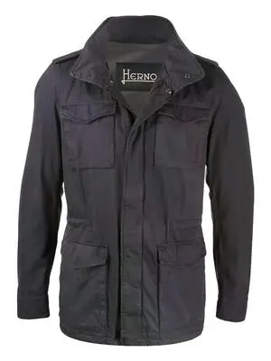 Herno Cargo-pocket Military Jacket - Blue