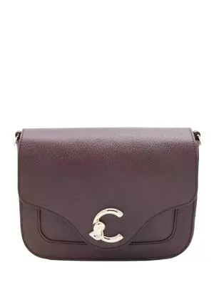 COCCINELLE Logo-plaque Leather Shoulder Bag - Purple