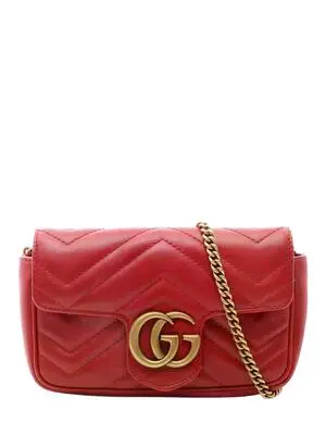 Gucci 2010s Gg Marmont Mini Bag - Red
