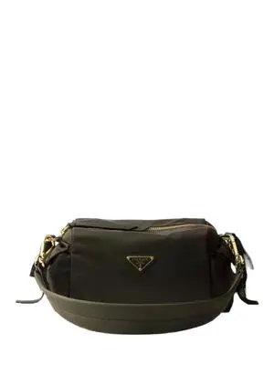 Prada Explore Small Re-nylon And Leather Shoulder Bag - Green