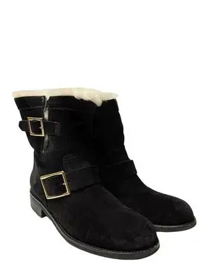 JIMMY CHOO Youth Ii Buckle Ankle Boots - Black