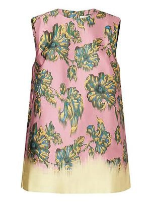 ALEMAIS Faye Floral Satin Tunic Top - Multi