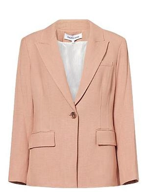 Veronica Beard Isaac Dickey Single-breasted Woven Jacket - Chai