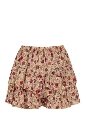 Isabel Marant Étoile Jocadia Floral-print Cotton Shorts - Multicoloured