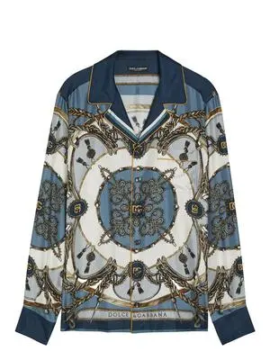 Dolce & Gabbana Printed Silk Shirt - Multicoloured 1