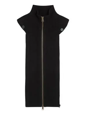 Veronica Beard Uptown Dickey Wool And Cashmere-blend Jacket Insert - Black
