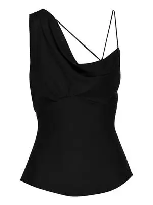 LAHIVE Thalia Satin Blouse - Black