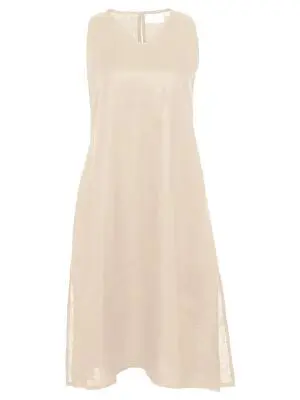 REISTOR Reading Tea Leaves Sand Hemp Dress Brown