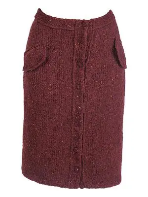 MAISON BOGOMIL Knit Pencil Skirt - Red