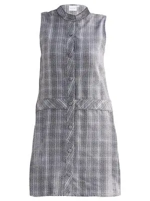 REISTOR The Cotton Tweed Shift Dress - Grey