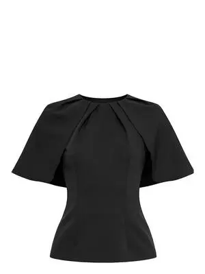 NISSA Cape-design Top - Black