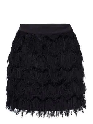 LAHIVE Levi Fringe Skirt - Black