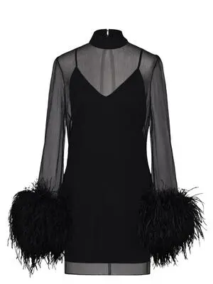 ANSE VICTORIN Céline Silk Dress - Black