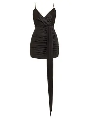 NISSA Backless Mini Dress - Black