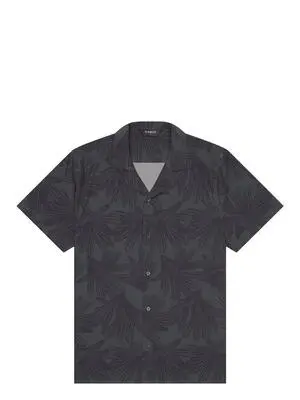 PLAYALUXE Green / Black Saint Tropez Cabana Shirt Dark Olive - Green/black
