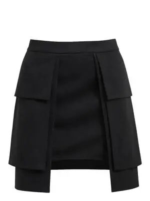 LUMINA ELIGMA Layered Pleated Skirt - Black