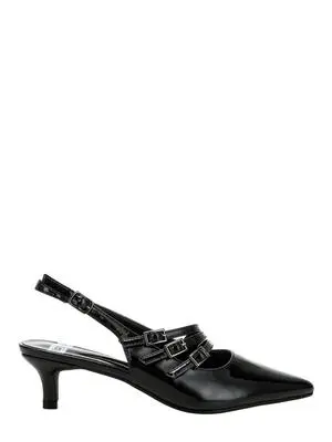 RAG & CO Kanebei Triple Strap Slingback Sandals By - Black