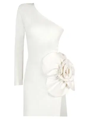 DELFI COLLECTIVE Neutrals Fleur Short Dress Ivory - White