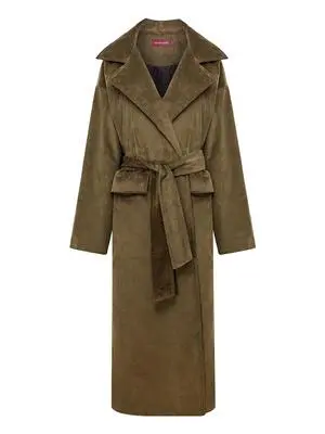MANDRAGORA Corduroy Oversized Coat Area - Green