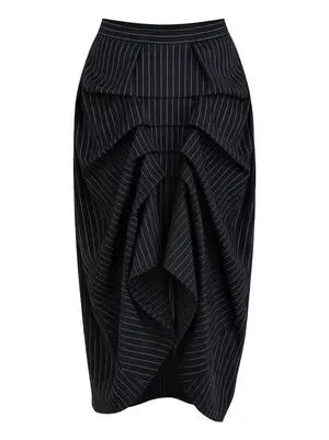 LUMINA ELIGMA The Vanguard Skirt & White Stripes - Black