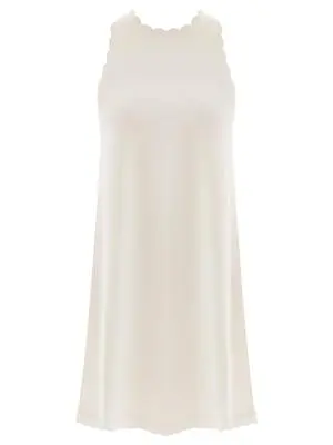 MONLICIA Calia Mini Linen Dress - White