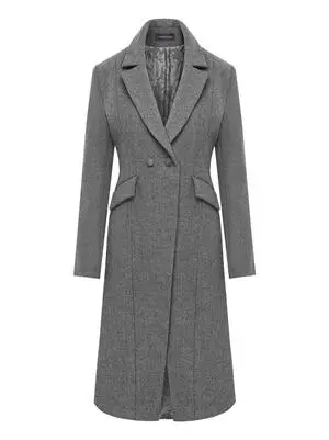 MANDRAGORA Classic Wool Coat - Grey