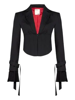 PCFG Your Itch Corset Blazer Jacket - Black