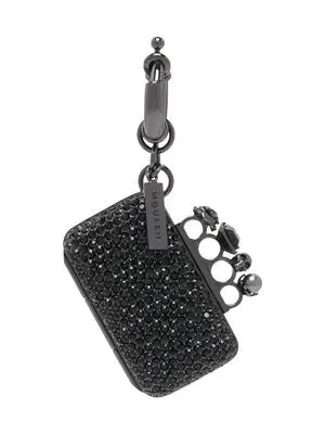 Alexander McQueen Embellished Knuckle Clutch Charm - Black