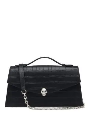 Alexander McQueen Leather Skull Top-handle Bag - Black