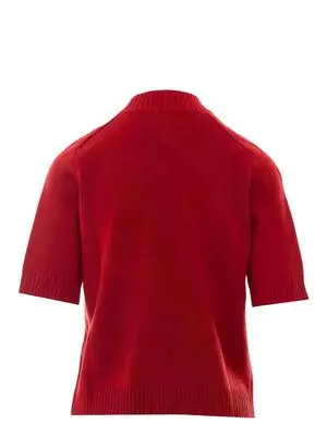 Loulou De Saison Ruth Knitted Top - Red