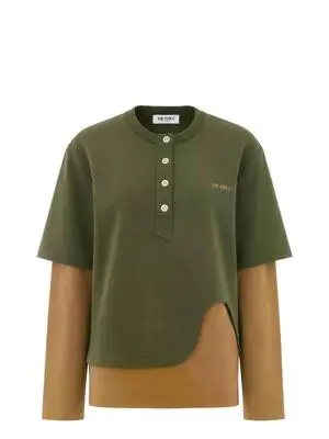 Attico Logo Layered Sweater - Green